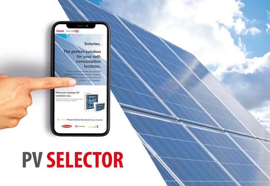Nuevo selector PV de cajas de conexión fotovoltaica